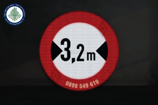 Biển báo hạn chế chiều ngang xe (P118)